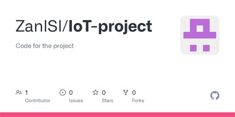 GitHub ZanlSl IoT Project Code For The Project