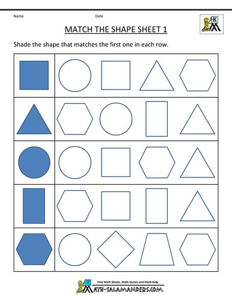 2d And 3d Shapes Worksheet For Grade 1