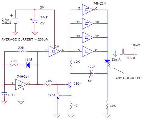 Universal V LED Flasher LED And Light Circuit Circuit Diagram SeekIC Com