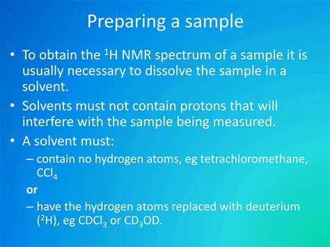 Chemistry Proton Nmr Spectroscopy For Undergraduate Studentsppt