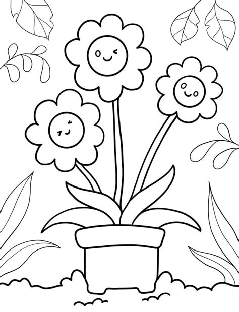 296 Flor Para Colorear Gratuitas Para Colorear