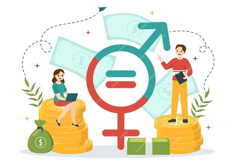 Premium Vector Gender Equality Vector Illustration With Men And Women