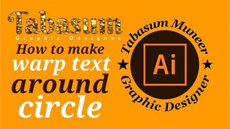 Warp Text Around A Circle In Adobe Illustrator