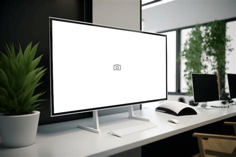 측면 보기 현대 디지털 Led 스크린 모형 Led 스크린 디스플레이 모형 평면 Led 스크린 모형 프리미엄 Psd 파일