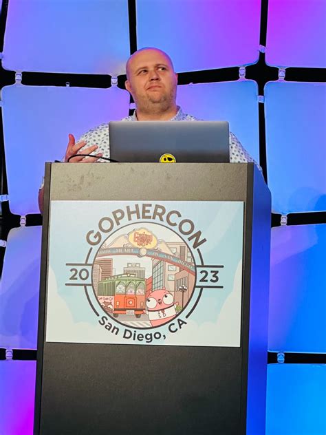 Showing Off My Thinking Face At Gophercon Thanks To All Who Came Out
