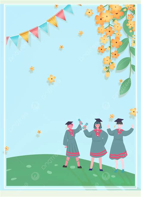 Cute Blue Graduation Background Images Hd Pictures And Wallpaper For
