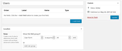 Acf User Registration And Data Segmentation Users Insights