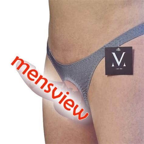 Mens Open Crotch Thongs Etsy