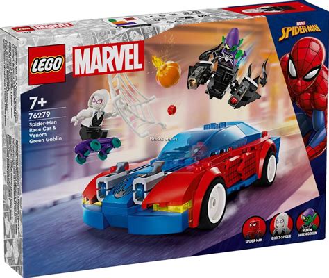 Lego 76279 Marvel Spider Man Race Car And Venom Green Goblin Building Toy Set