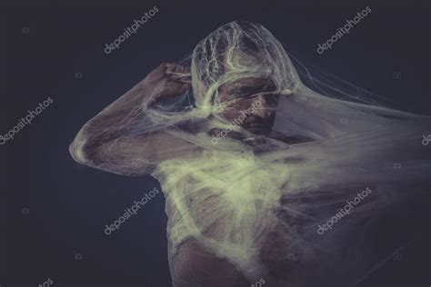 Man Trapped In A Spider Web Stock Photo Outsiderzone 47167291