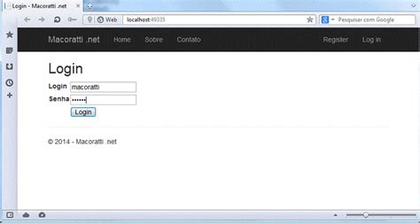 Asp Net Mvc Criando Um Simples Formulário De Login