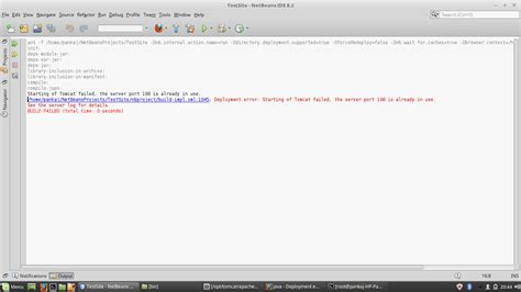 Netbeans Deployment Errorstarting Of Tomcat Failed The Server Port