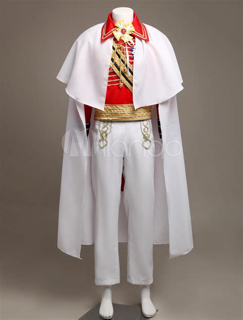Royal Retro Costume Men's Red European Vintage Prince Charming Costume ...
