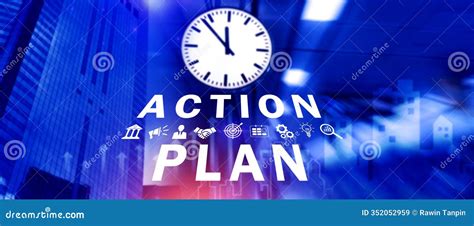 action plan concept business and marketing objective strategy plan