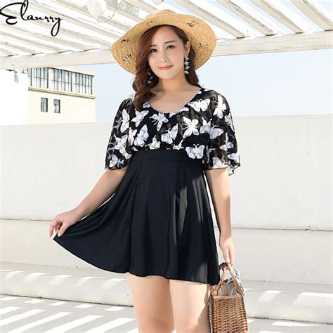 Newest Women Swimming Skirt Plus Size Swimsuit Bat Grandado