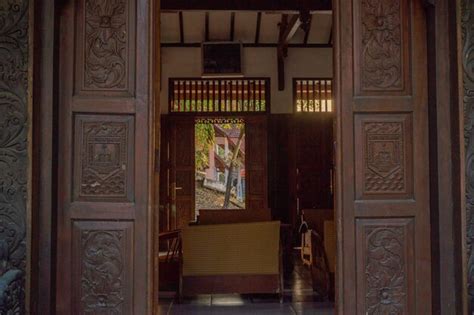 Premium Photo Traditional House Of Central Java With Nature And Blue Sky