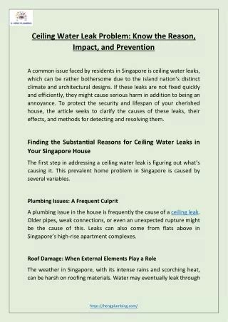 PPT - Ceiling Water Leak Problem PowerPoint Presentation, free download - ID:13009885
