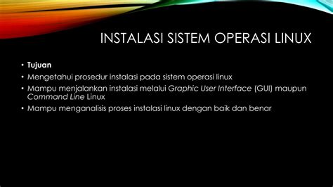 SOLUTION: Instalasi sistem operasi linux - Studypool
