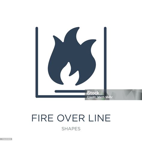 흰색 바탕에 선 아이콘 벡터에 화재 가득 유행 선에 불 도형 컬렉션에서 아이콘 벡터 일러스트 레이 션에 불을 0명에 대한 스톡 벡터 아트 및 기타 이미지 Istock