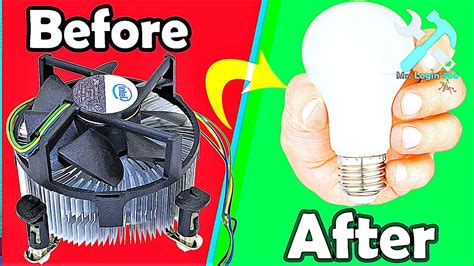 Convert An Old Cpu Fan Into A Diy Led Bulb A Sustainable Lighting Solution Easy Diy Project