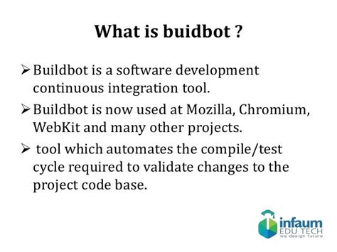 Continuous Integration Using Buildbot