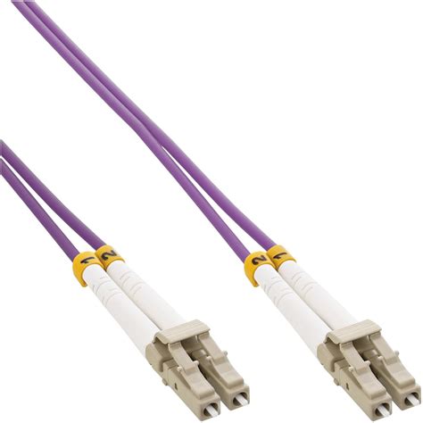 €0 90 1m 30 00m Inline Lwl Patchkabel Om4 Lc Stecker Auf Lc Stecker Om4 Mindfactory De