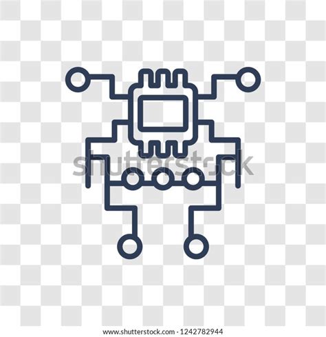 Processor Icon Trendy Linear Processor Logo Stock Vector Royalty Free Shutterstock