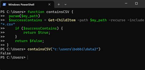 Powershell How To Create Function That Returns True False Collecting Wisdom