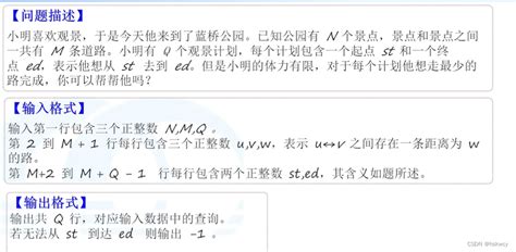【蓝桥公园】floyd算法 Csdn博客