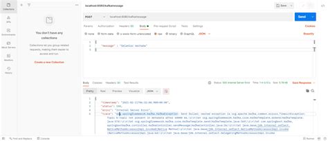 Spring Boot And Apache Kafka Via Docker Compose Throw Leader Not Available Of Topic And Send