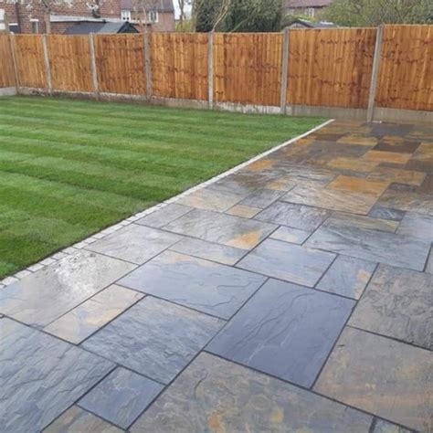 Rustic Slate 4 Mixed Sizes Paving Stones Direct