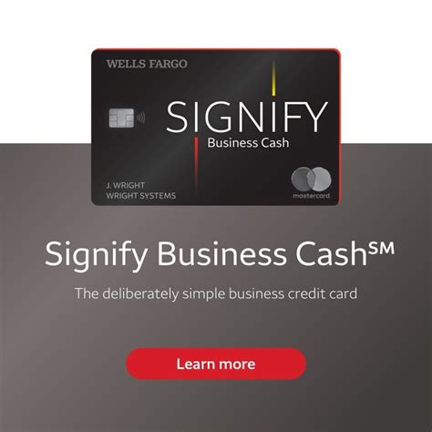 Signify Business Cash Service Mark ℠ Card By Wells Fargo Wells Fargo