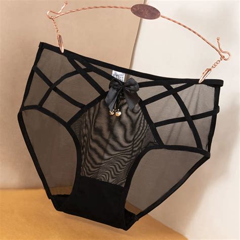Women S Sexy Black Lace Panties High Waist Plus Size Briefs For Women