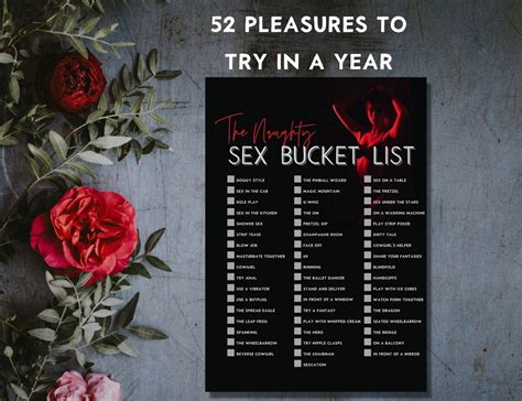 Sex Bucket List Sex Challenge Printable Sex Game Etsy