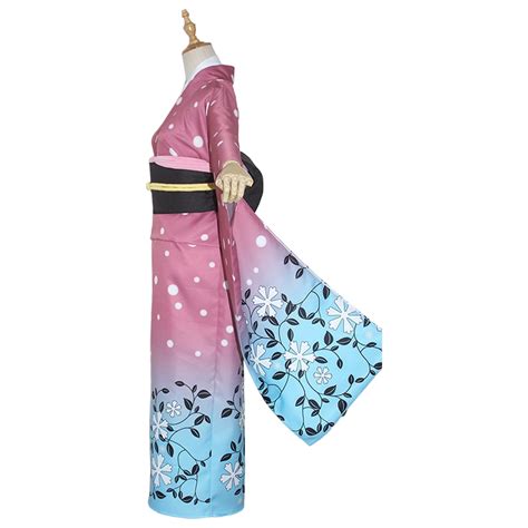 Demon Slayer Koyuki Cosplay Costume Demon Slayer Pink Blue Snowflake