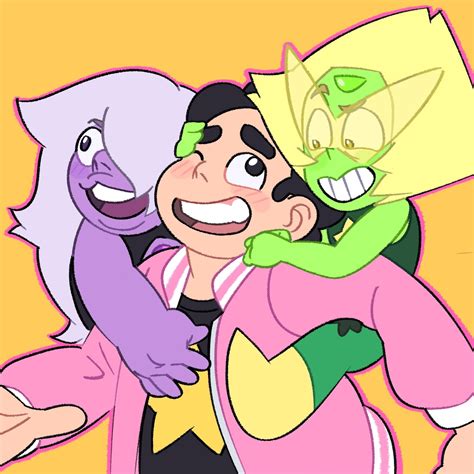 Amethyst SU Peridot SU art SU Персонажи Steven Universe ma911128 Steven