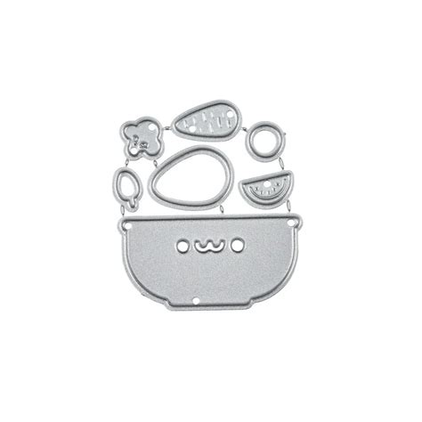 Naifumodo овощные Фрукты в чаше металлические режущие штампы для рукоделия штампы Скрапбукинг