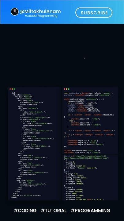 Custom Right Click Context Menu Dengan Html Css Dan Javascript Coding