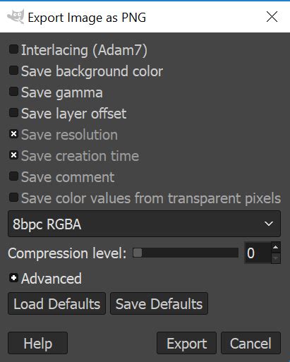 Gimp Script That Iterates Through Several Images And Exports Each One With Different Options