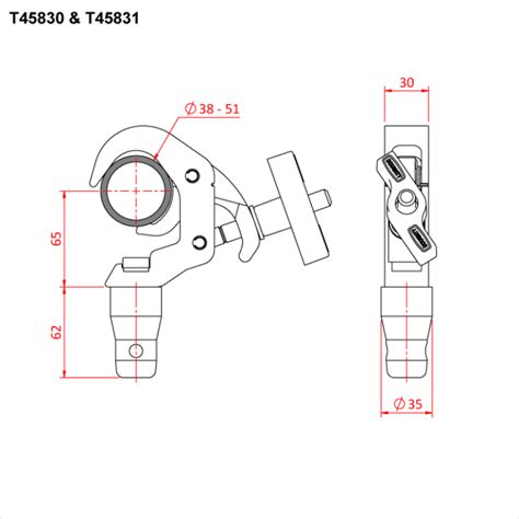 Slimline Quick Trigger Clamp With Half Connector Doughty Engineering