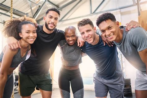 Premium Photo | Men women or diversity fitness team gym workout or ...