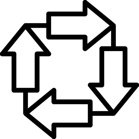 Counter Clockwise Arrows Line Icon 40948845 Vector Art At Vecteezy