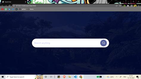 GitHub Codewithnadeem Search Bar