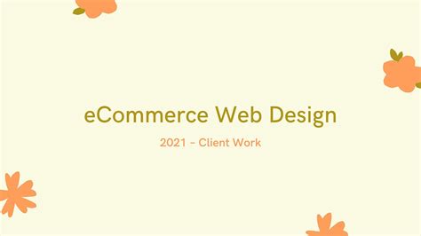 Ecom Web Design On Behance