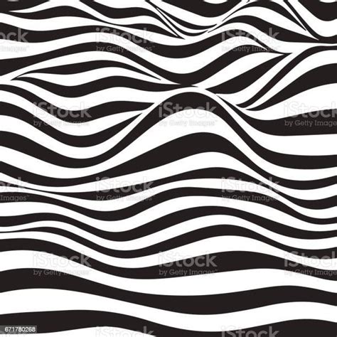 초록 줄무늬 물결 모양 배경입니다 흑인과 백인 곡선 라인 벡터 일러스트입니다 파도에 대한 스톡 벡터 아트 및 기타 이미지