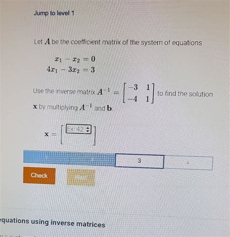 Solved Jump To Level Let A Be The Coefficient Matrix Of Chegg
