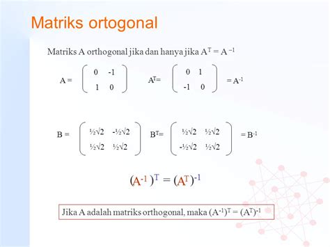 26 Contoh Soal Matriks Ortogonal Frankie Parsons