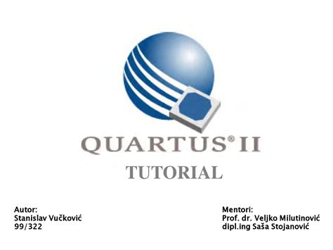 Quartus Slajdovi Racunarski Vlsi Sistemi 2 Slajdovi Predlog