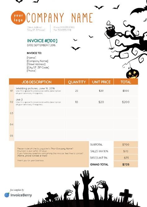 Free InDesign Invoice Templates InvoiceBerry Free InDesign Invoice Templates InvoiceBerry