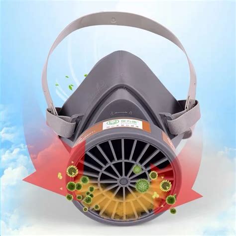 활성탄 필터 장착 연기 방지 보호 마스크 호흡기 페인트 용접 화학 물질 독성 가스 Aliexpress